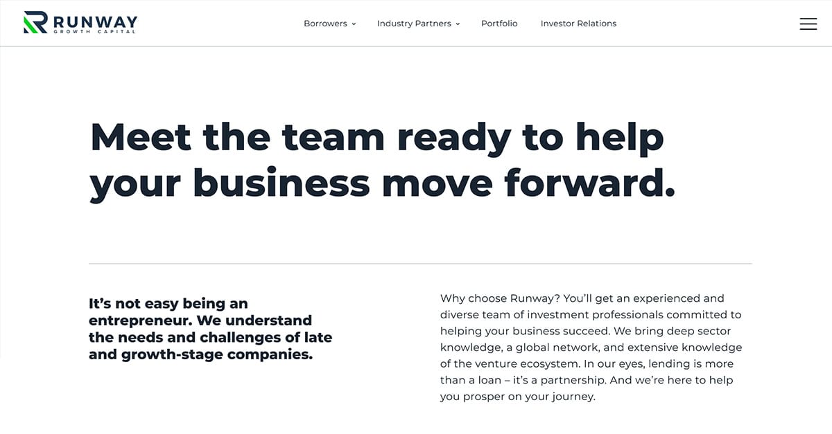 Team - Runway Growth Capital